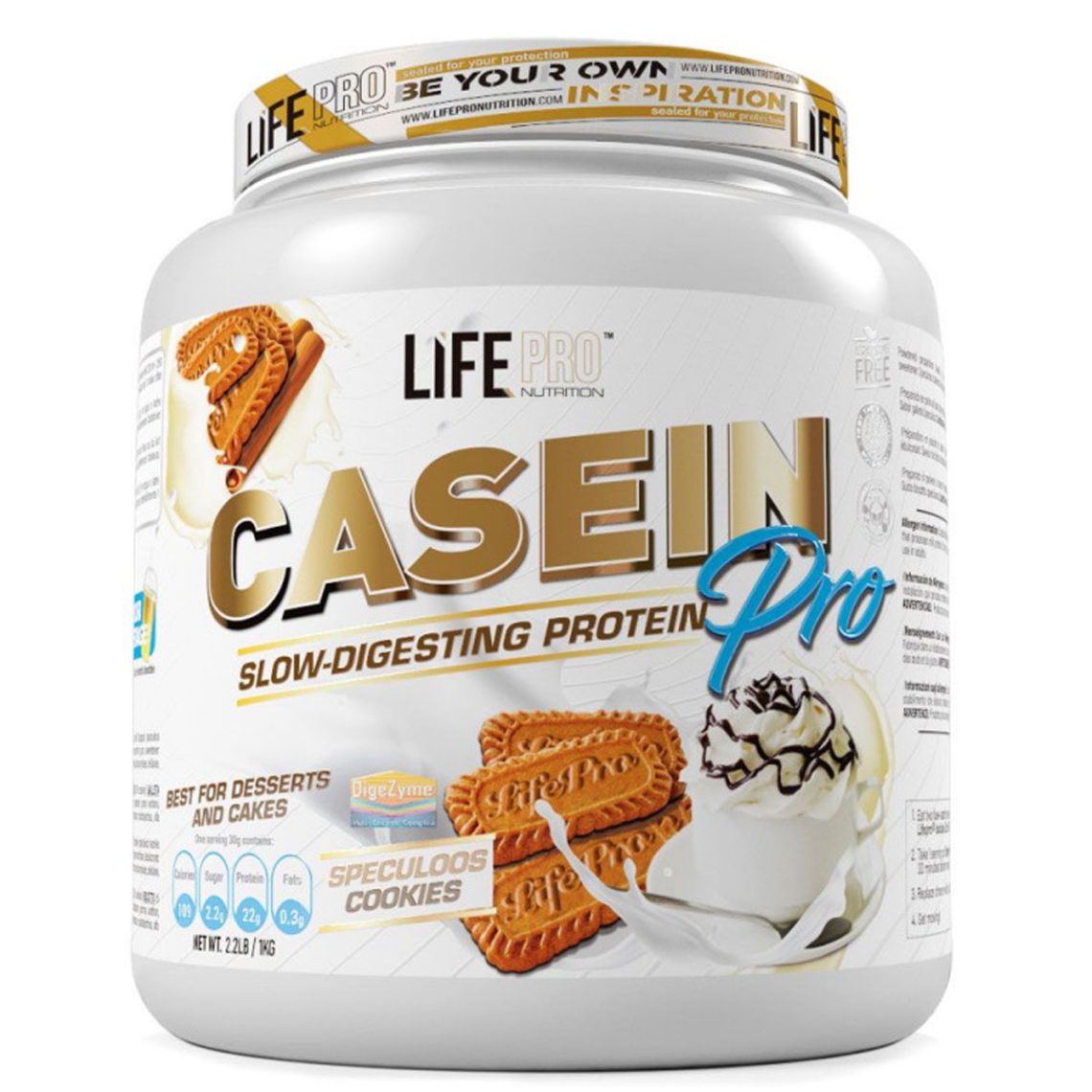 CASEINA CASEIN PRO LIFE PRO (1.800gr) – Goldnutricion