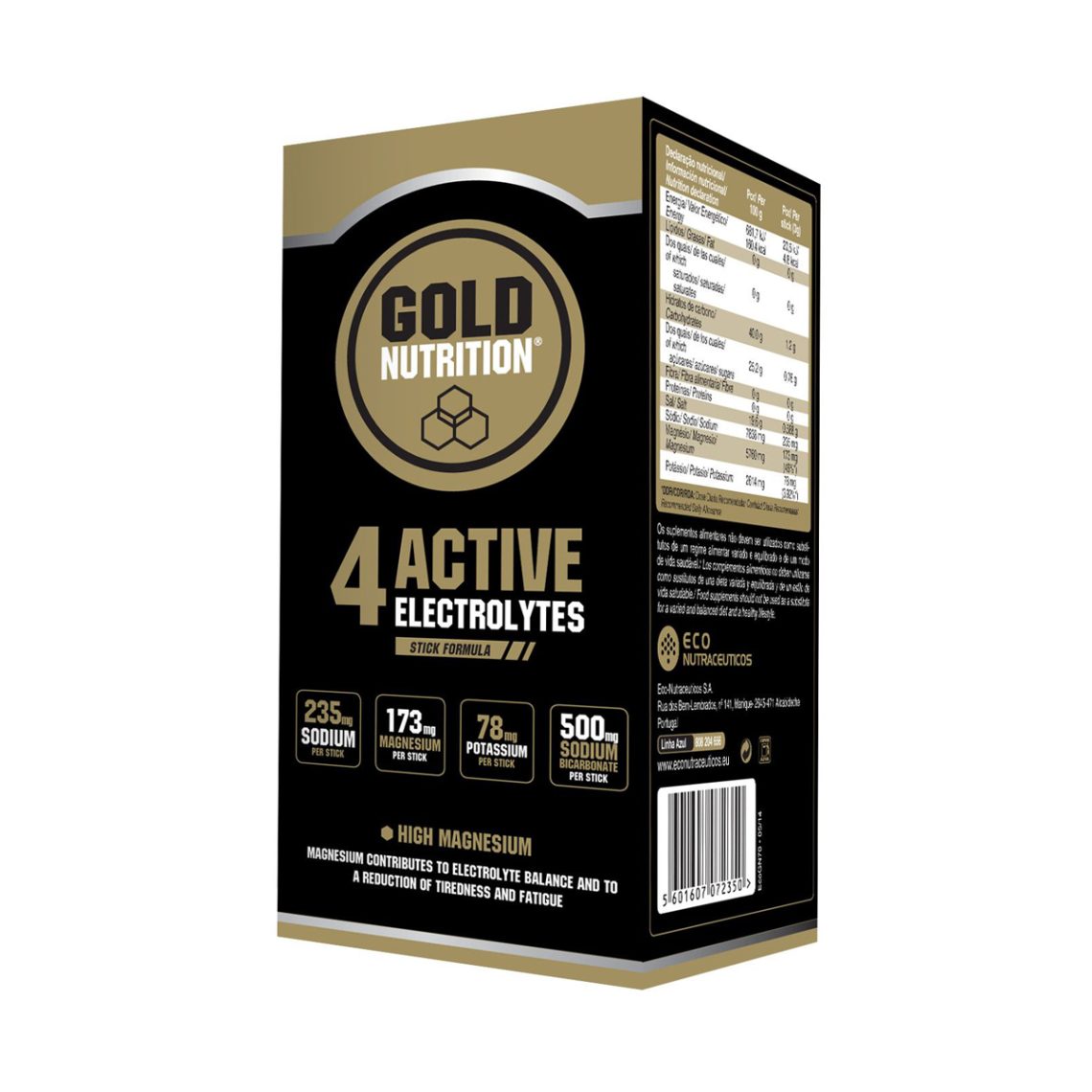 4 Active Electrolytes Gold Nutrition Con Bicarbonato Sodico - 10 Stisks