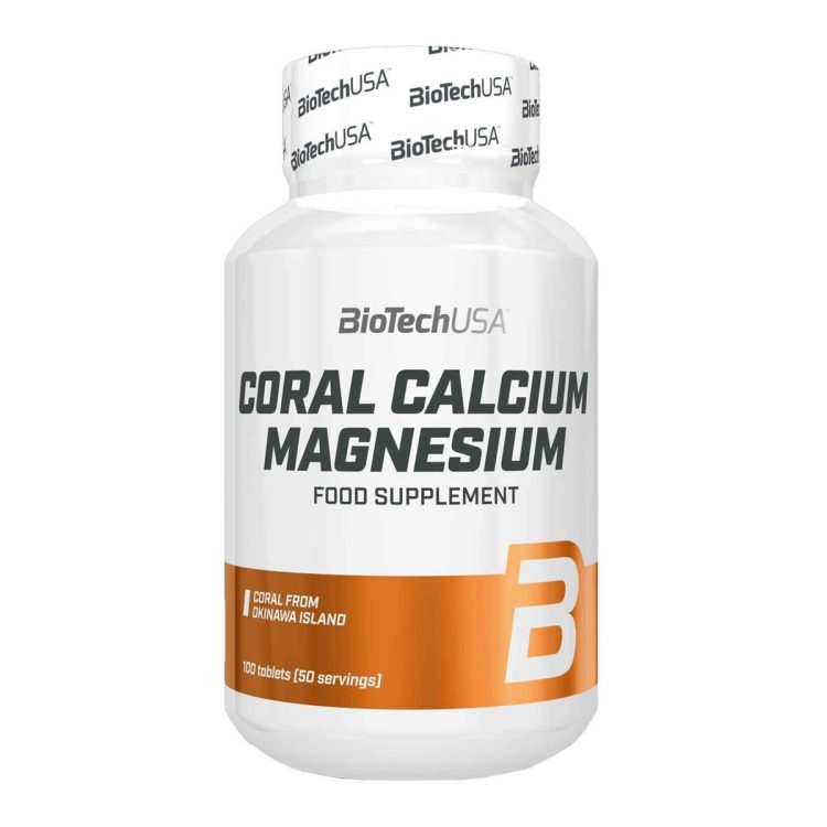 Coral Calcium Magnesium BioTech USA 100 Tabletas