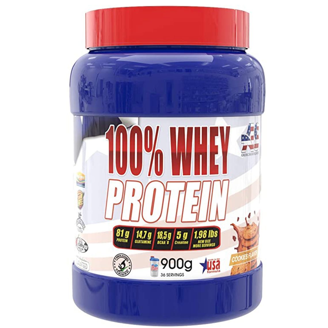 Proteina 100% Whey Protein Blue American Suplement 2 Kg.