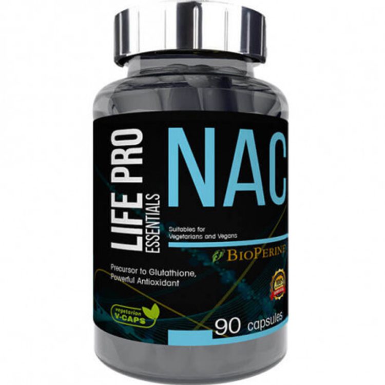 NAC Antioxidante Life Pro Con N-Acetilcisteina 90 Capsulas.